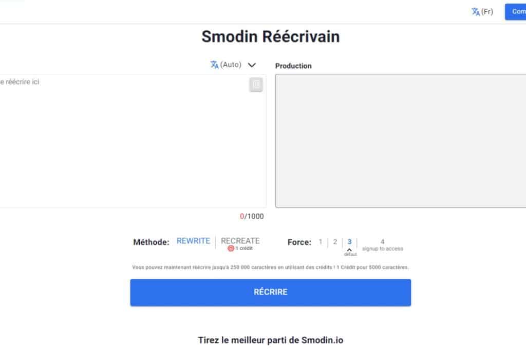 Optimisez vos textes en français avec Smodin, outil de paraphrase - Cquand